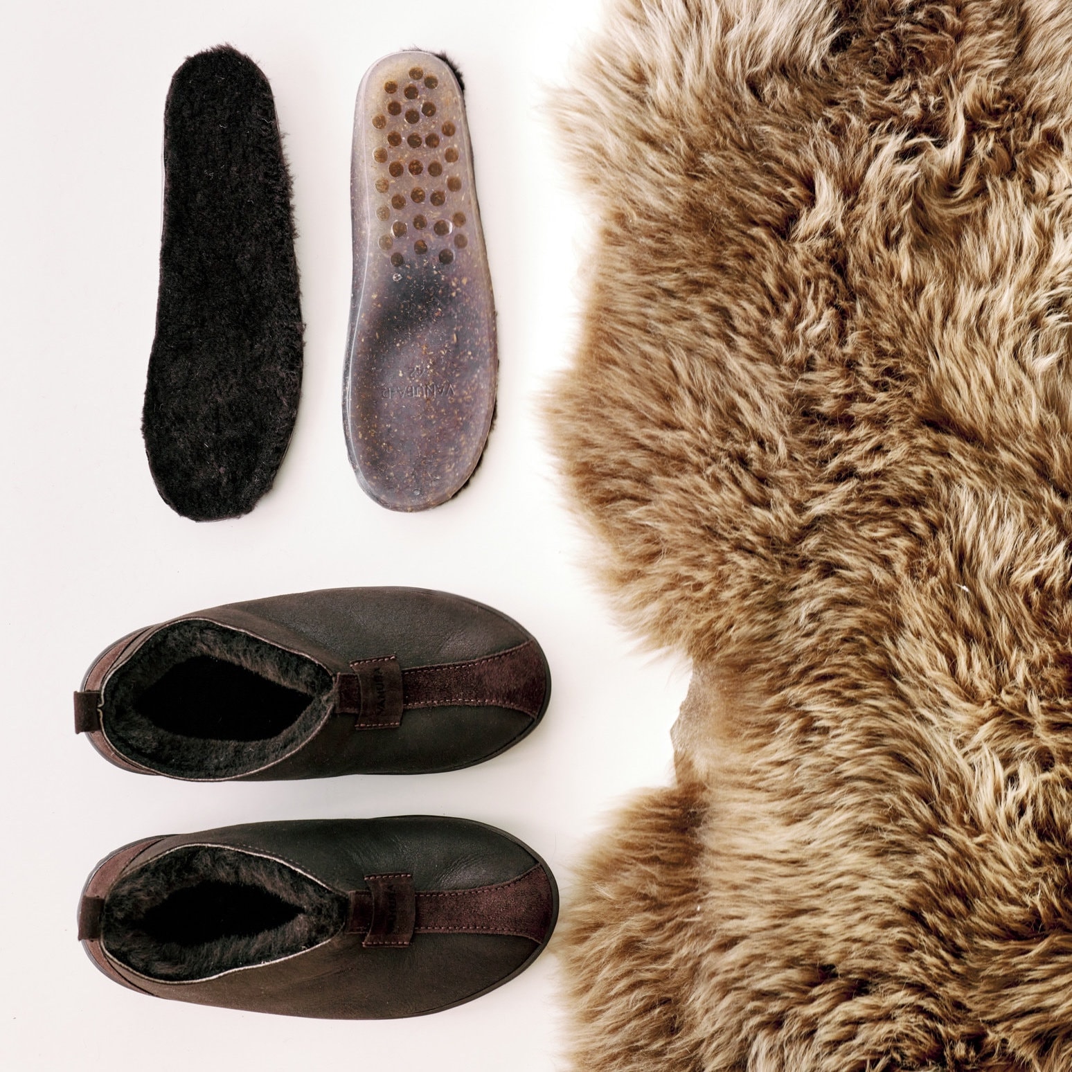 Luxury Ladies Real Sheepskin Slipper 36-42, Brown Women Ankle High ...