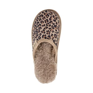 Luxury Panther Print Sheepskin Slippers for Women 36-42, Women's ...