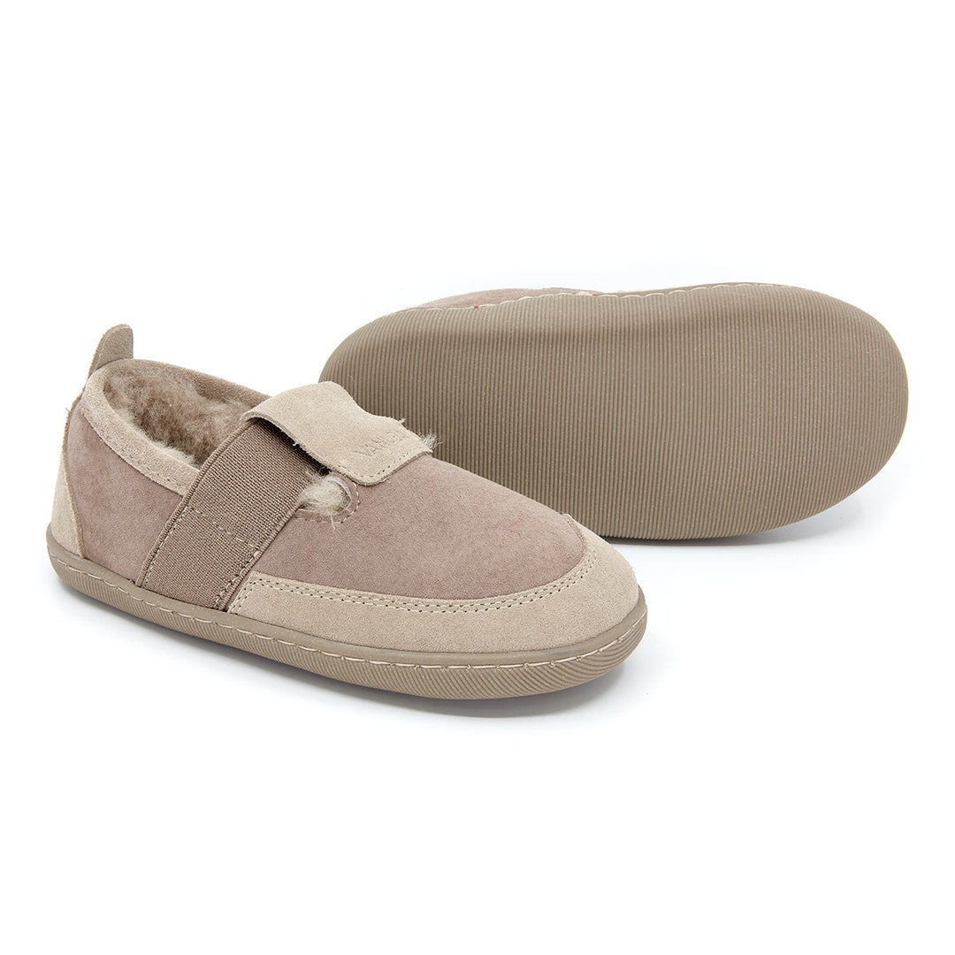 Leather Slippers for Children, Sheep Skin Polish Slippers, Lambskin ...