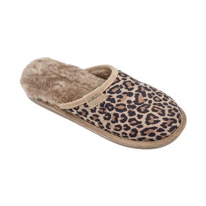 Luxury Panther Print Sheepskin Slippers for Women 36-42, Women's ...