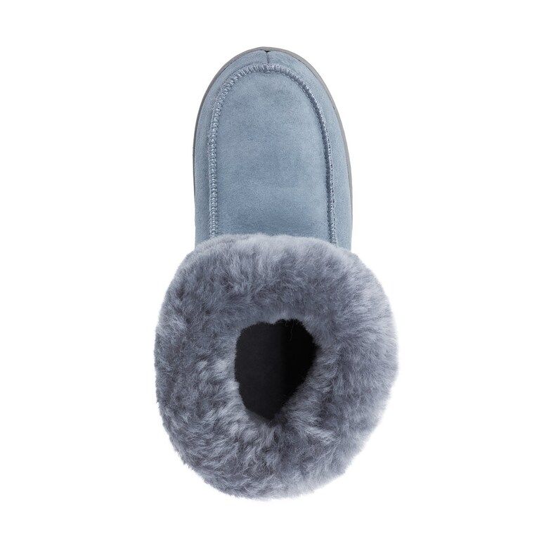 Men’s Sheepskin Wool Slippers – Cozy Ankle-high Leather House Shoes ...
