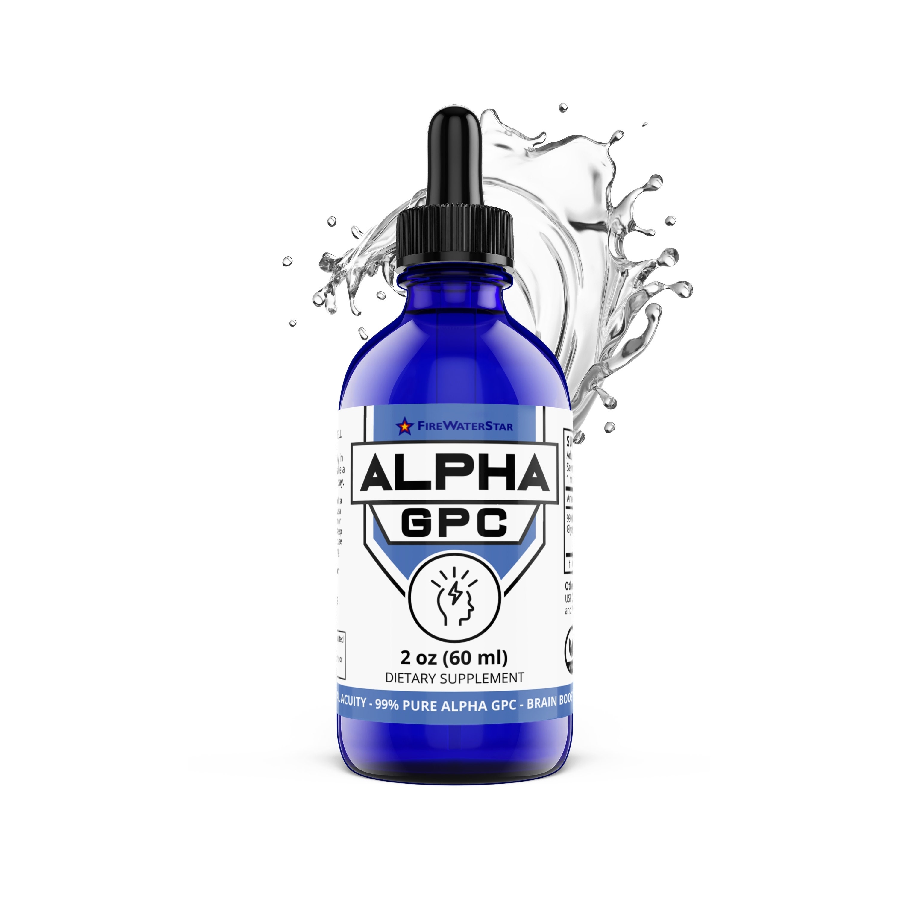 Alpha GPC Choline Liquid Drops 300mg 99% Pure L-Alpha-GPC | Etsy