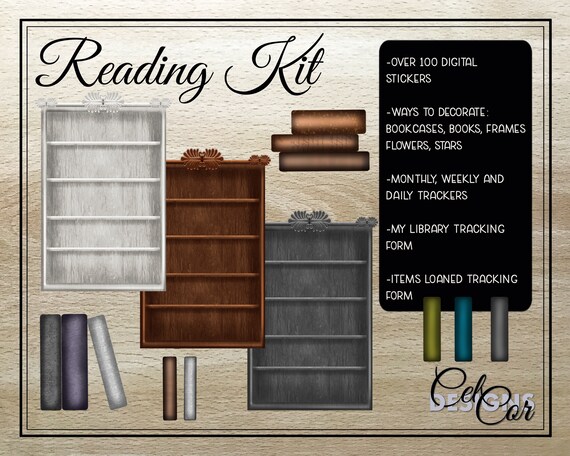 Reading Kit for Digital Planning Scrapbooking and Junk - Etsy