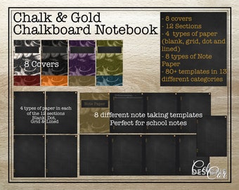 Chalkboard Notebook | Etsy