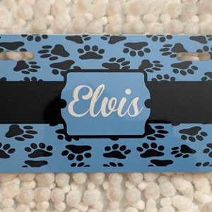Customized Metal MINI License Plates for Your Furry Babies - PET Name 4 ...