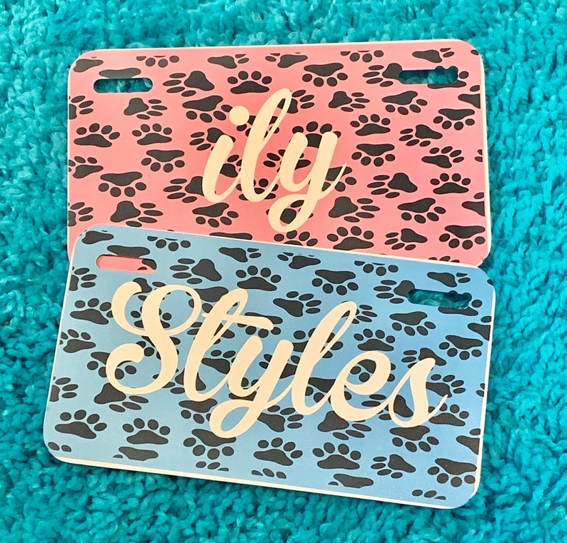Customized Metal MINI License Plates for Your Furry Babies | Etsy