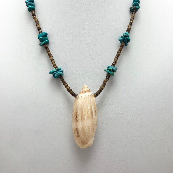 Olive Shell Pendant - Etsy