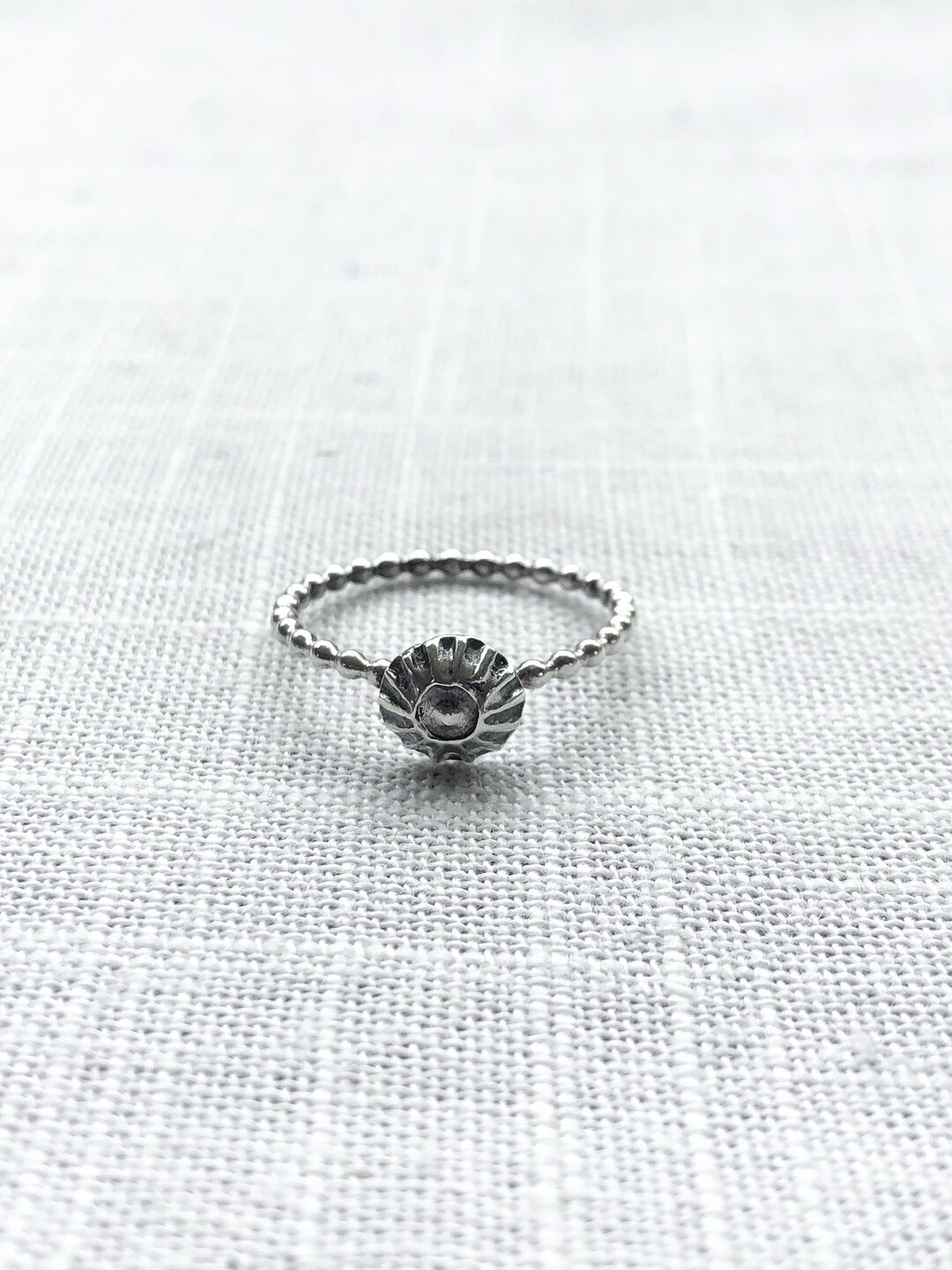 Oxidized Sterling Silver Sunburst Ring: Boho Stacking Jewelry - Etsy