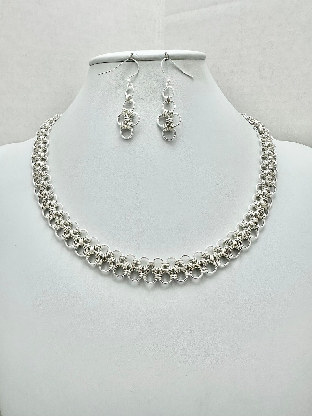 Japanese Lace Chain Maille Necklace, Japanese Chain Maille Necklace ...