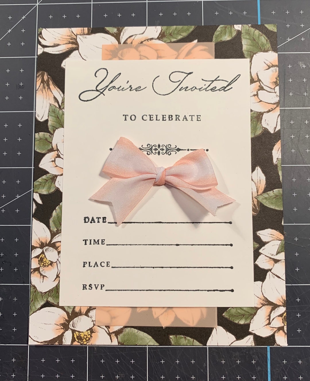Blank Invitations With White Envelopes - Set of 5 - Etsy