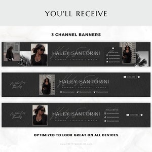Youtube Brand Kit | Modern Channel Banner, Intro, Outro & Video ...