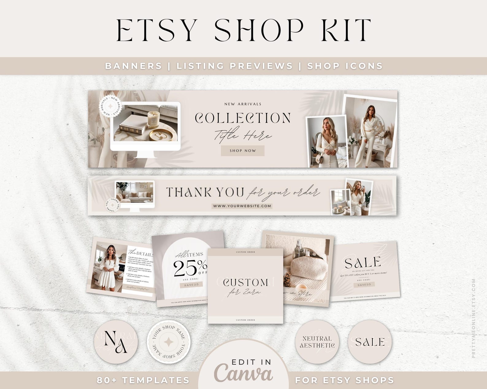 Etsy Shop Banner Kit Etsy Shop Templates, Etsy Shop Bundle, Etsy Banner ...