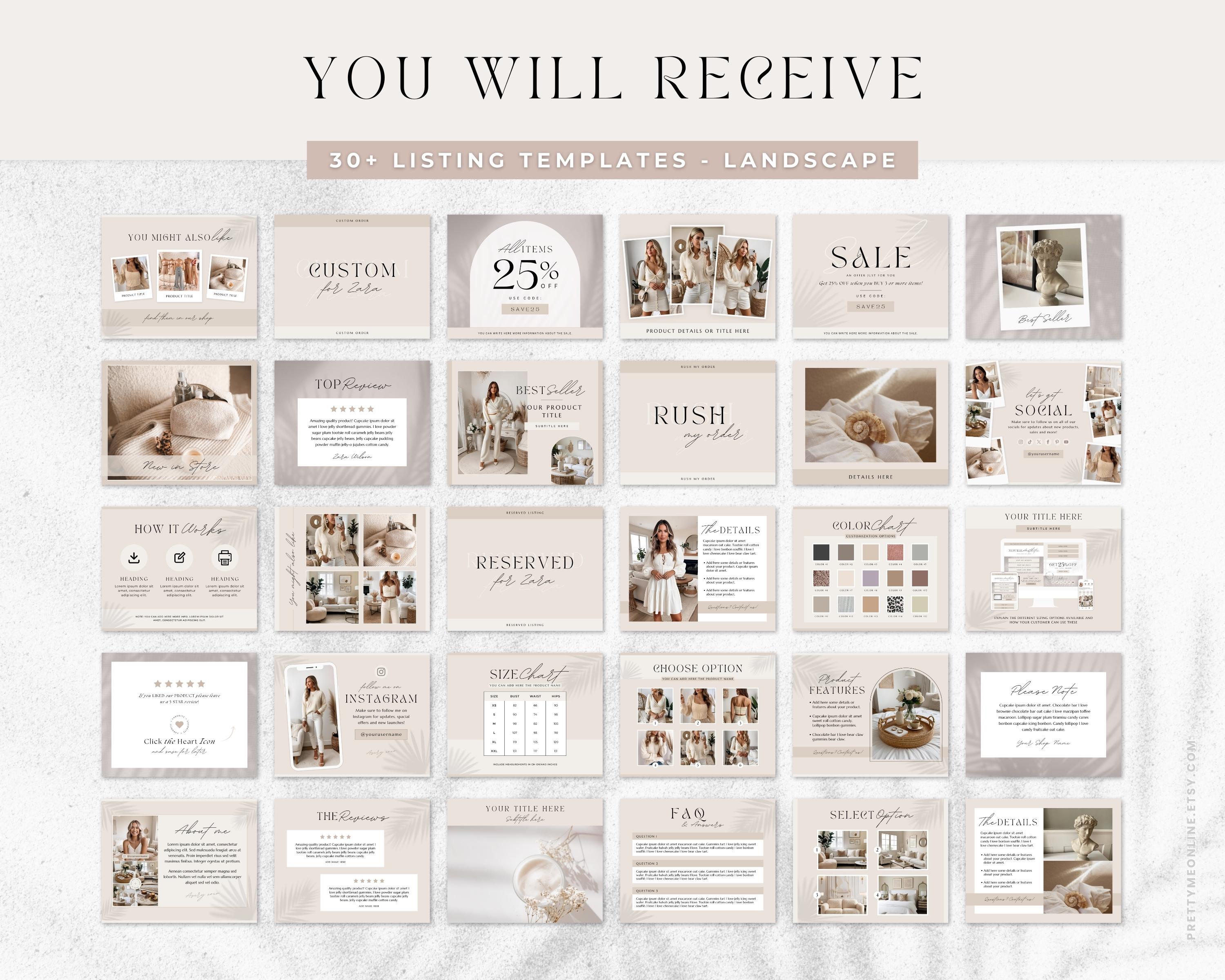 Etsy Shop Banner Kit Etsy Shop Templates, Etsy Shop Bundle, Etsy Banner ...