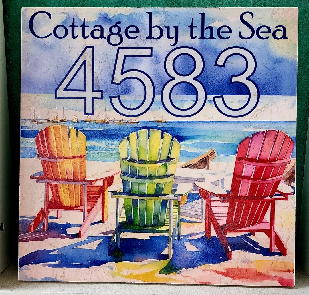 Stone Tile Plaques, Beach Plaques, Personalized Decor, House Plaques ...