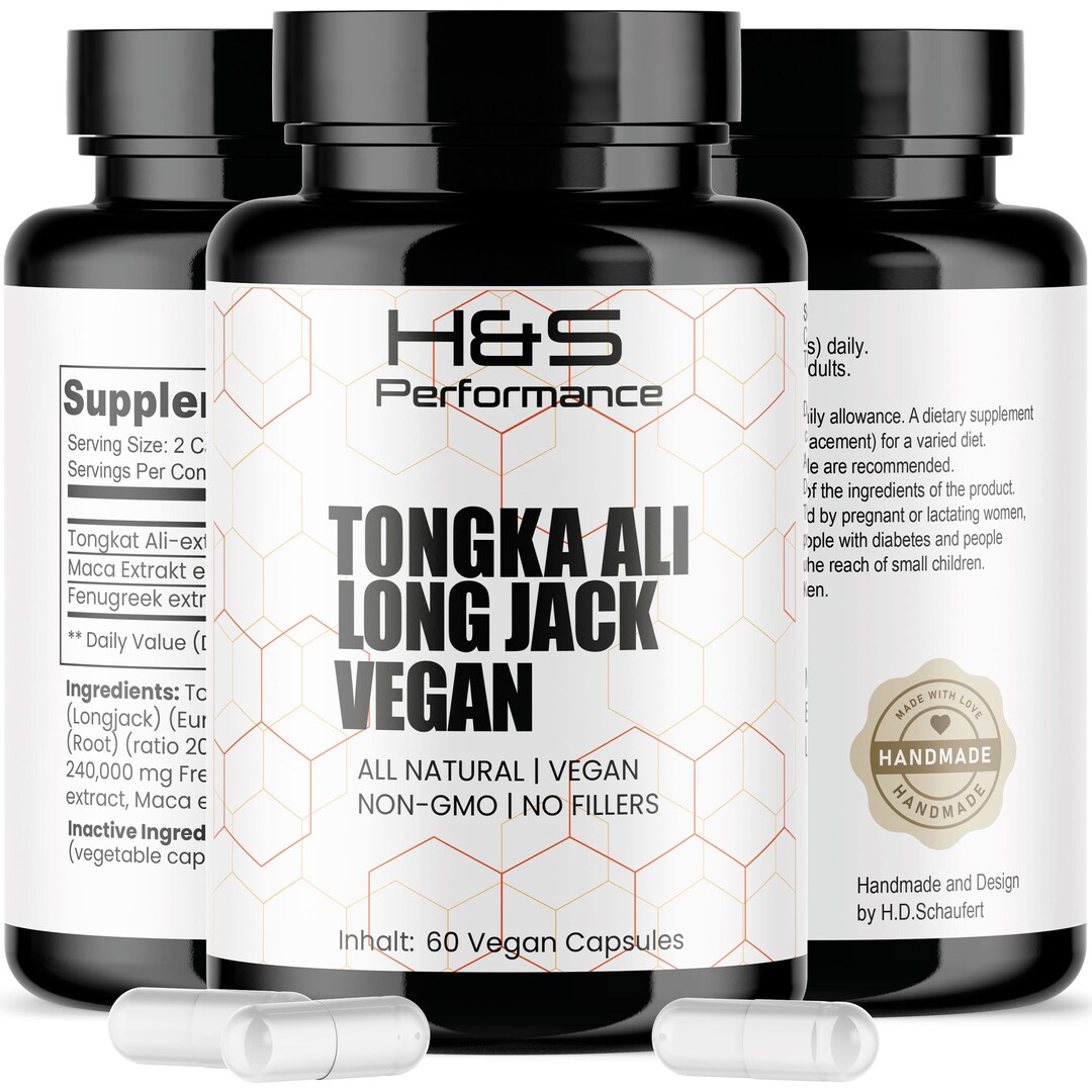 Long Jack Tongka Ali 60 Vegan Capsules - Etsy