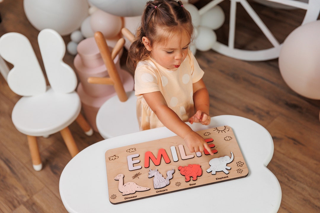 Busy Board, Wooden Name Board, Custom Name Puzzle, Montessori Puzzle ...
