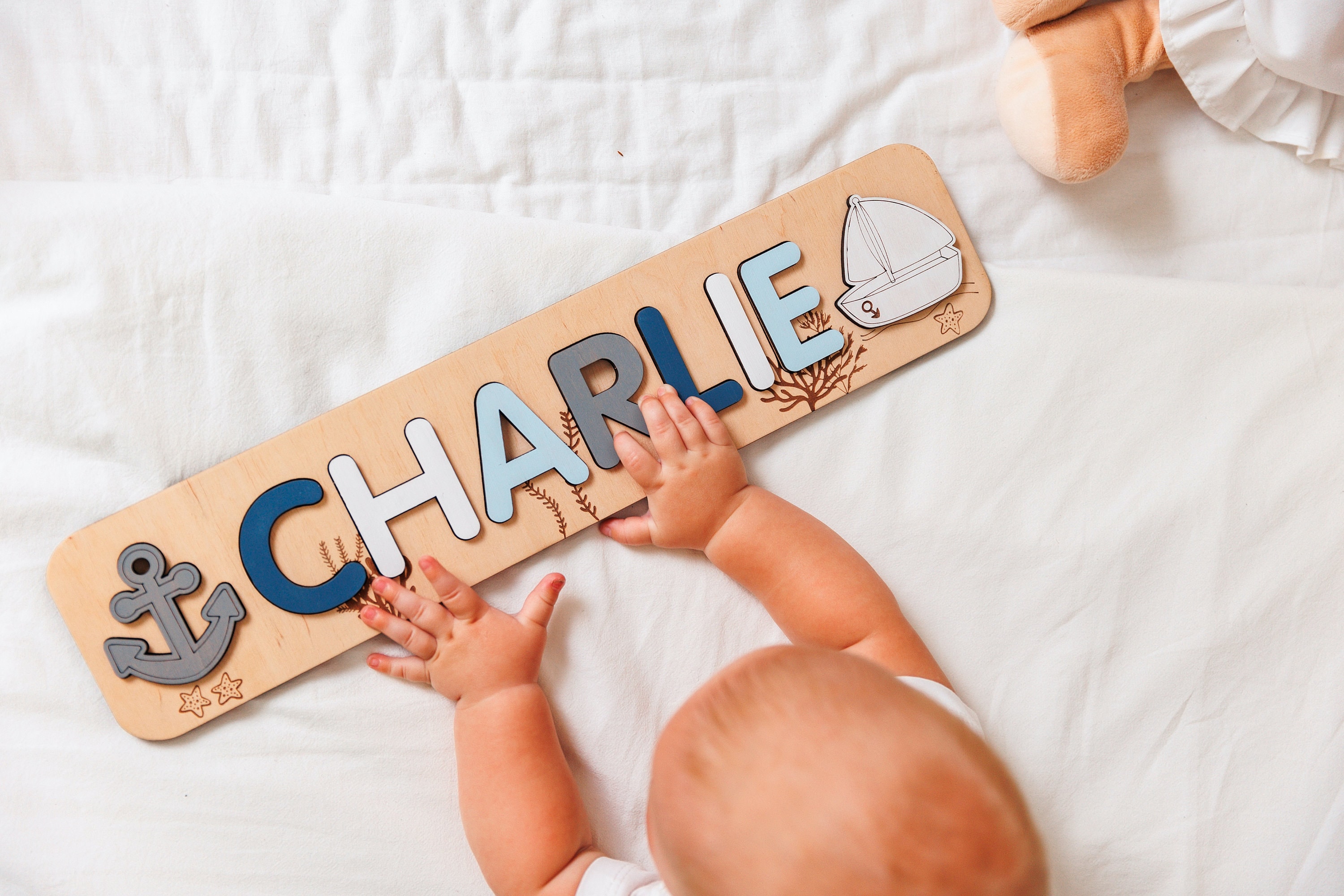 Name Puzzle Baby Boy, Name Puzzle for Toddler, Personalize Name Puzzle ...