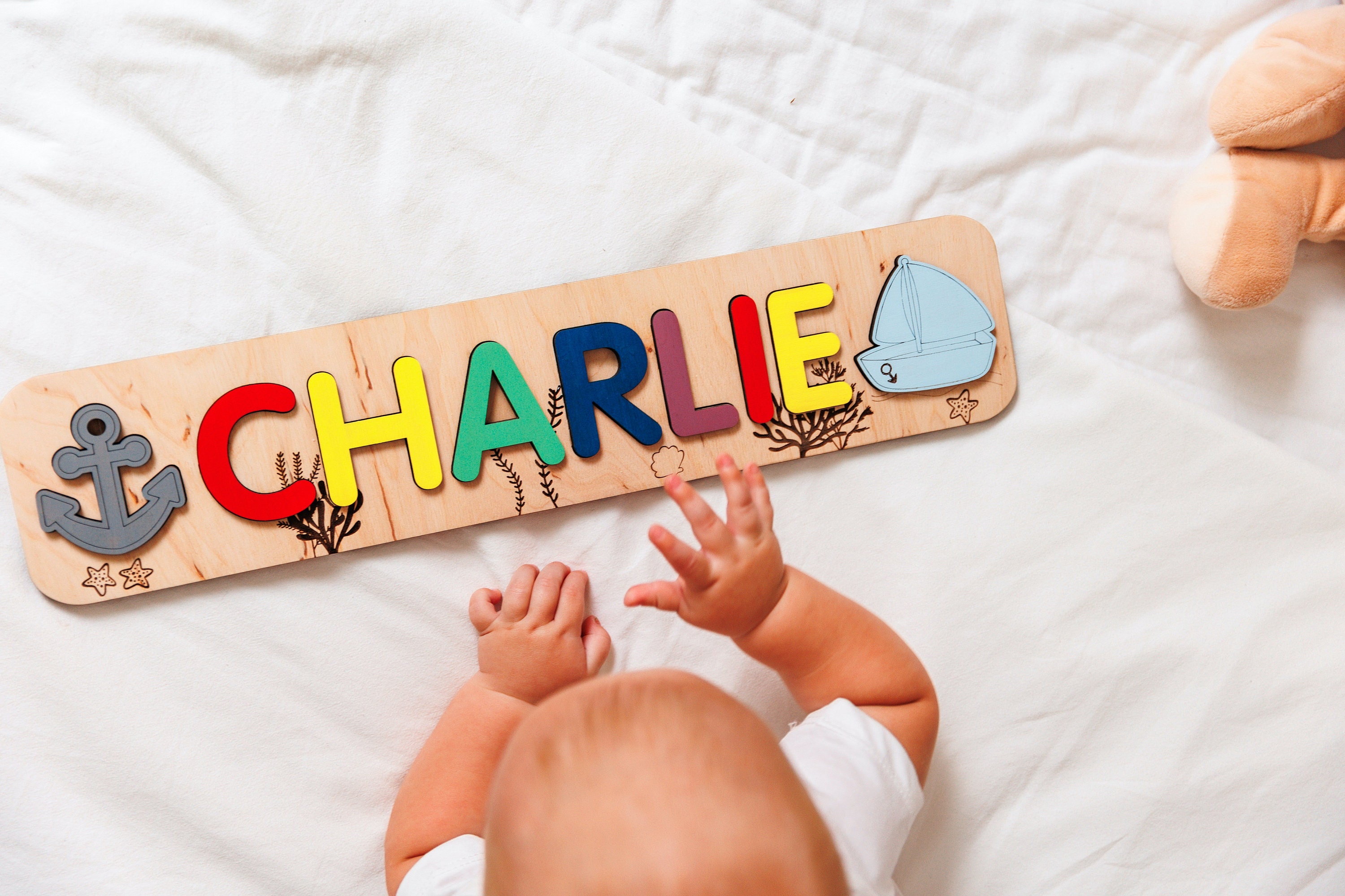Name Puzzle Baby Boy, Name Puzzle for Toddler, Personalize Name Puzzle ...