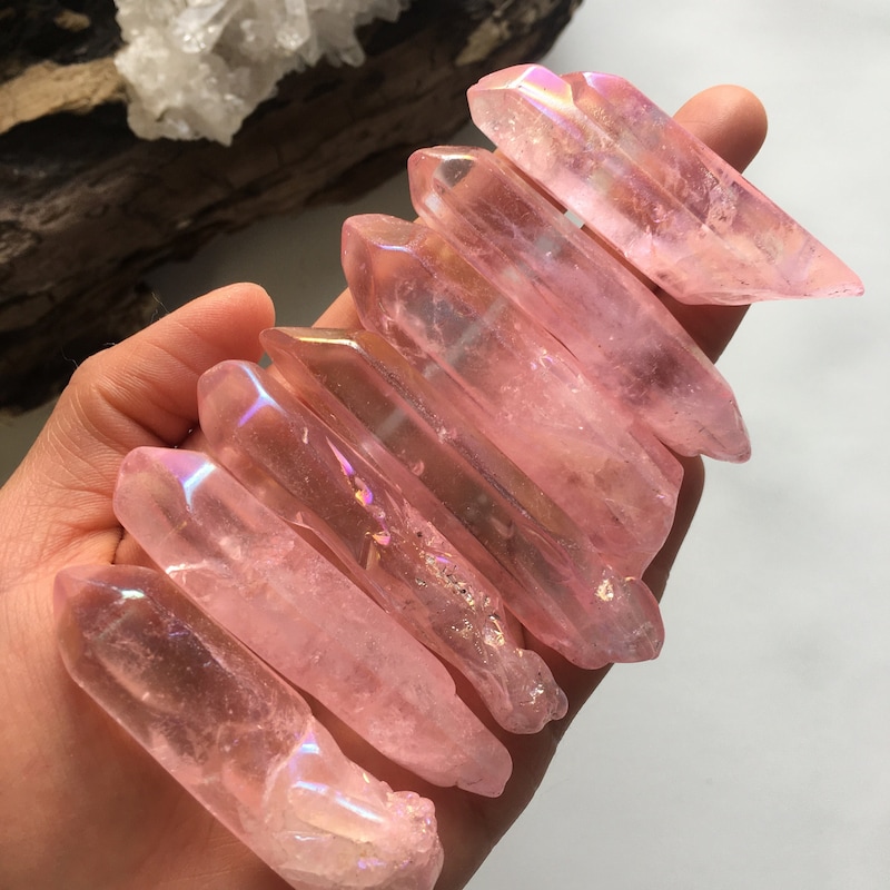 Pink Aura Quartz - Etsy