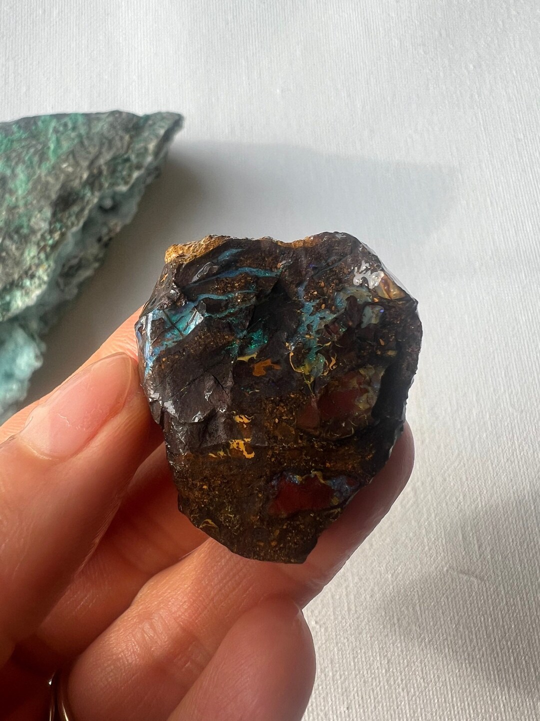 Boulder Opal Specimen, Natural Untreated Australian Opal, Australian ...
