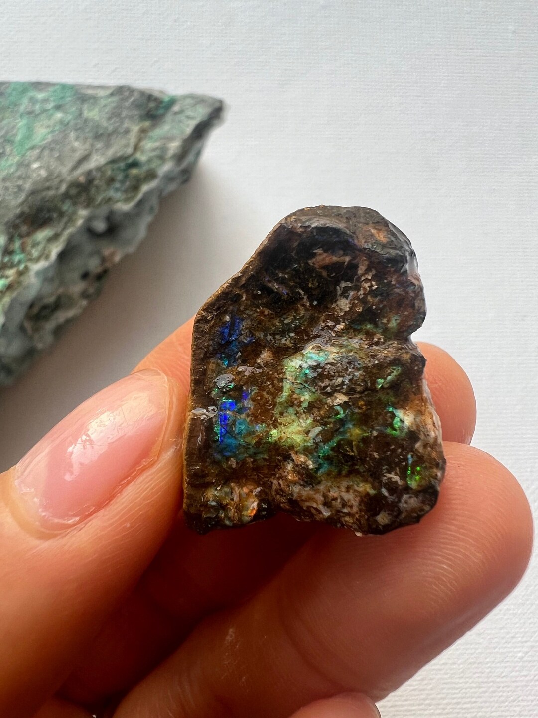 Boulder Opal Specimen, Natural Untreated Australian Opal, Australian ...
