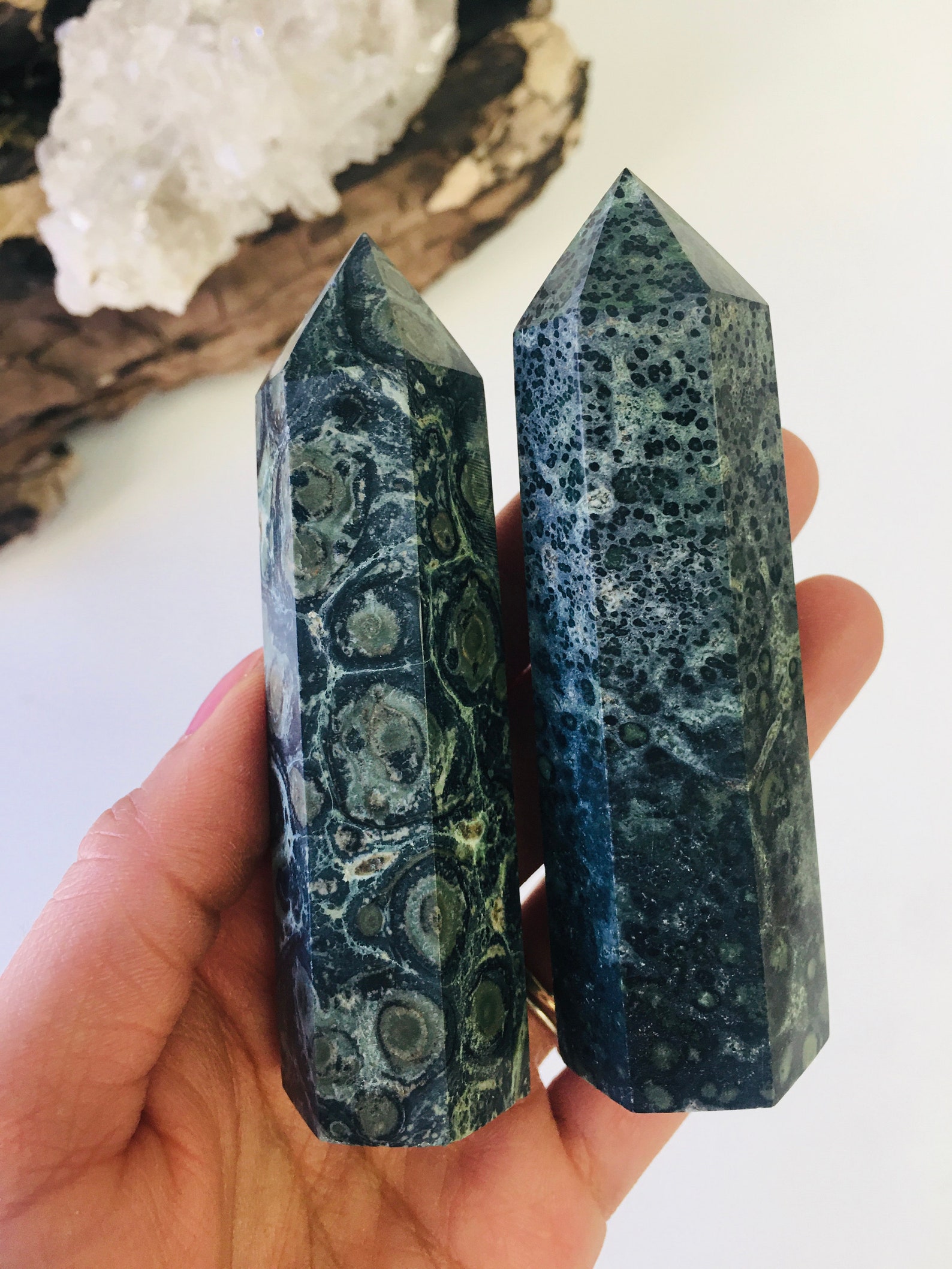 Polished Kambaba Jasper Tower, Natural Crystal Point - Etsy