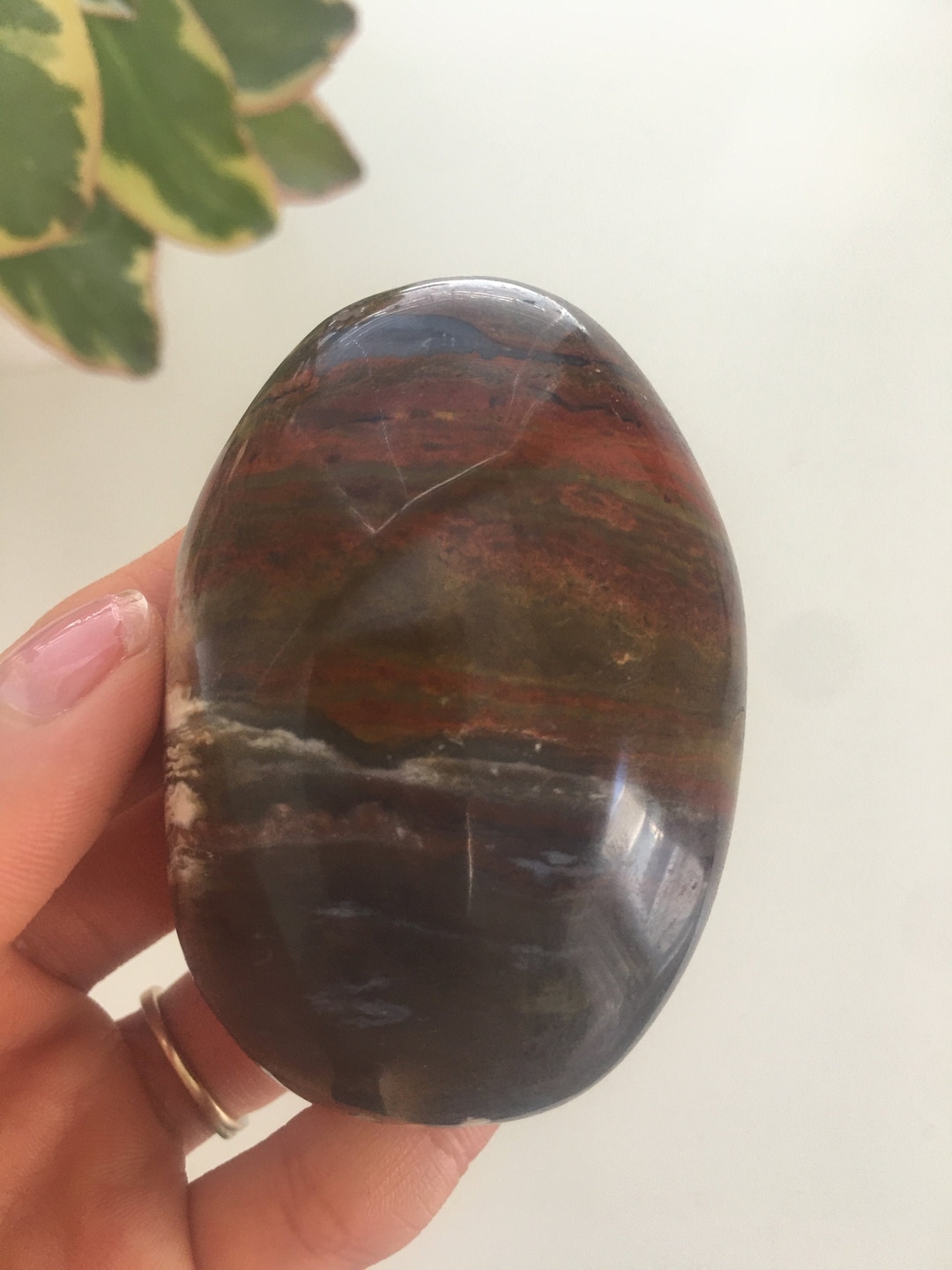 Piedra de palma de jaspe oceánico, Piedra de jaspe de océano, Jaspe de ...