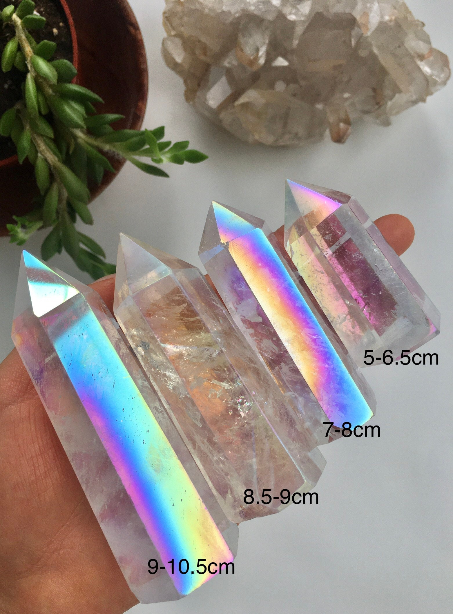 Aura Clear Quartz Point Angel Aura Clear Quart Point Aura - Etsy