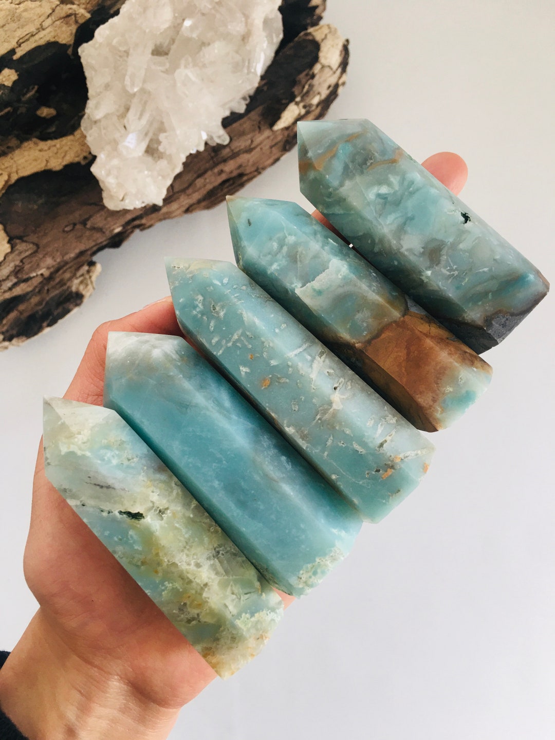 Amazonite Point, Amazonite Tower, Crystal Point, Crystal Wand ...