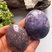 Lepidolite Palm Stone, Lepidolite, Pocket Stone, Lithium Mica, Palm ...