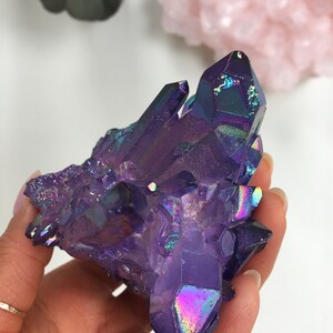 Purple Aura Quartz Cluster, Purple Aura Quartz, Purple Angel Aura ...