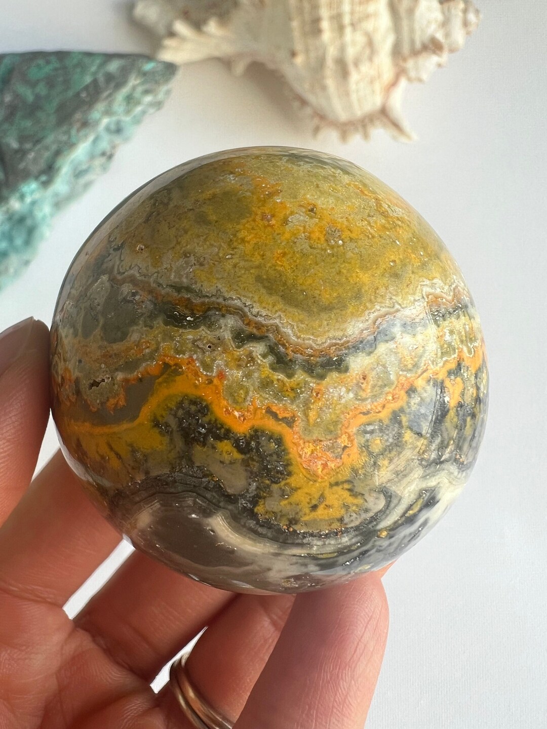Bumblebee Jasper Sphere, Bumblebee Jasper, Polished Bumblebee Jasper - Etsy