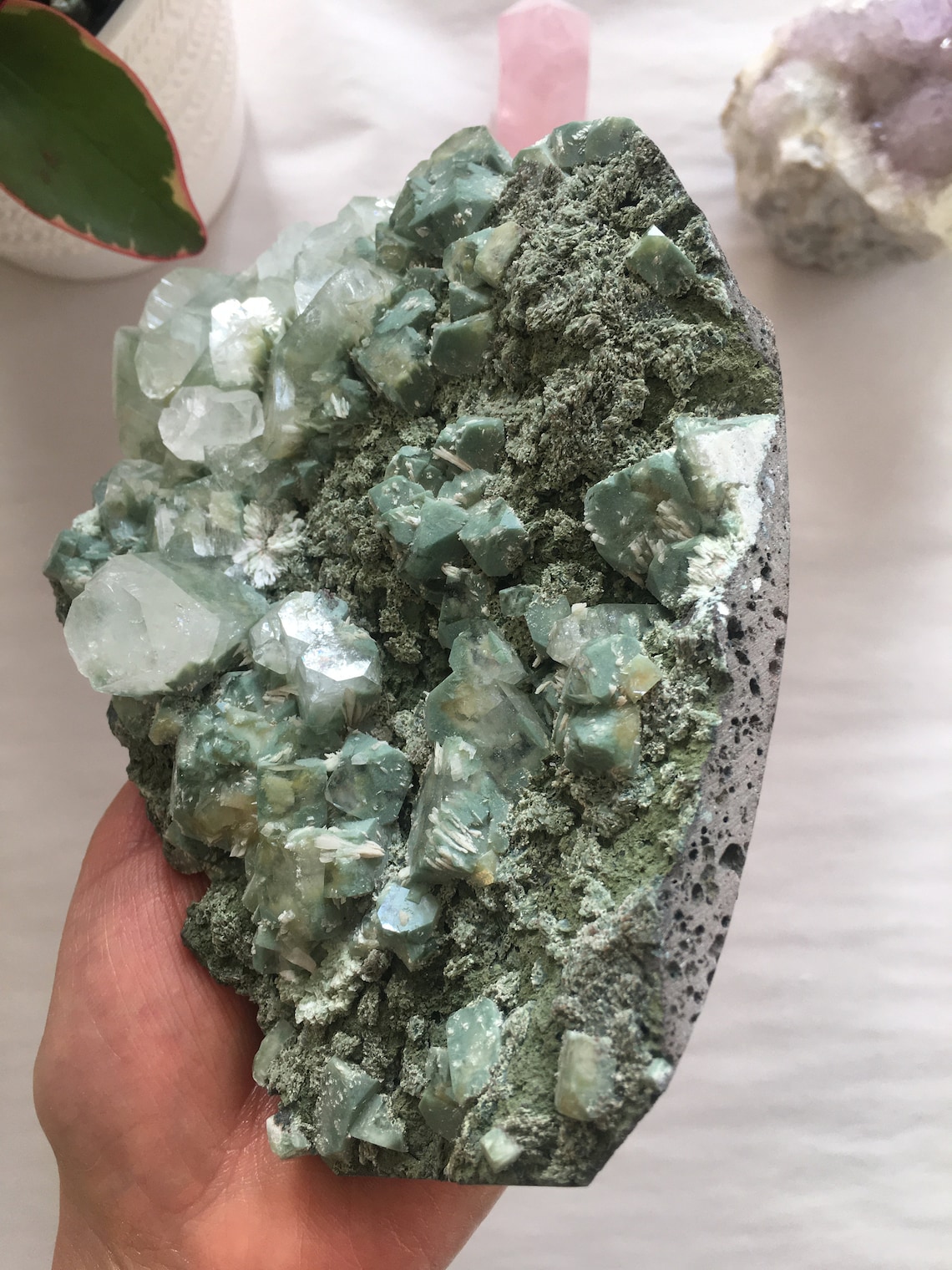 Green Apophyllite Cluster Raw Green Apophyllite Natural | Etsy Canada