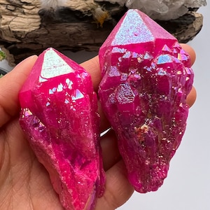Pink Aura Quartz Cluster, Pink Angel Aura Quartz, Aura Quartz, Aqua ...