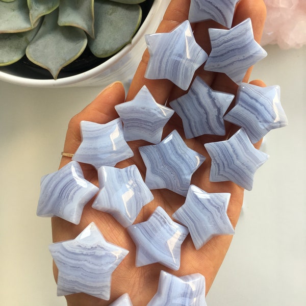 Blue Lace Agate Crystal - Etsy