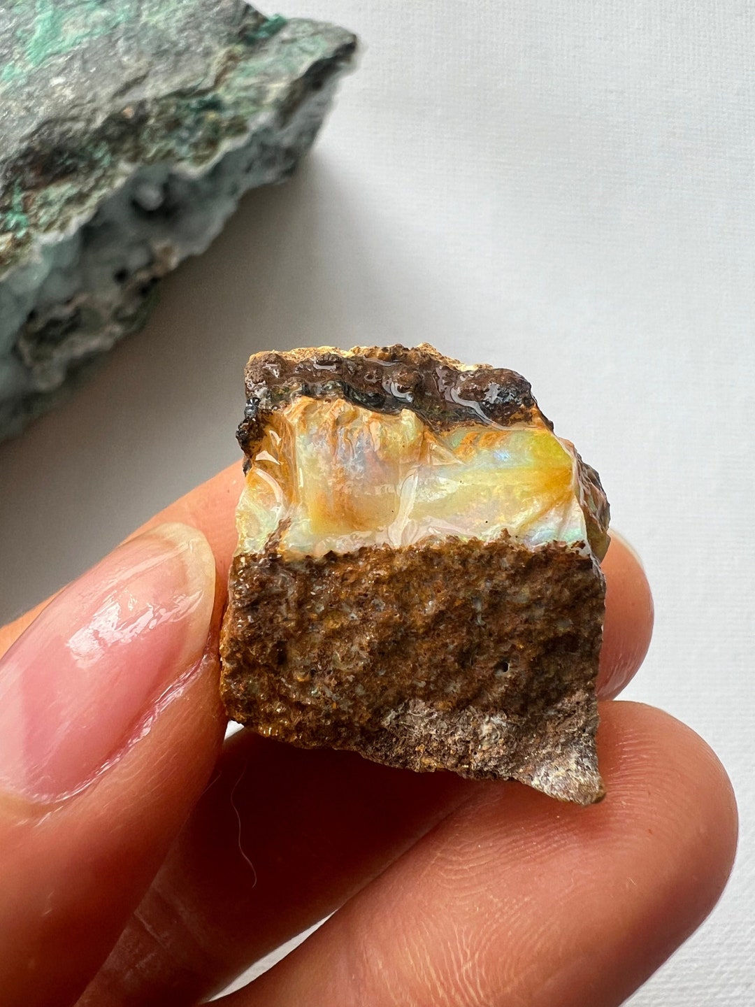 Boulder Opal Specimen, Natural Untreated Australian Opal, Australian ...