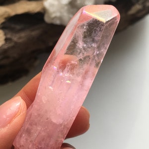 Pink Angel Aura Quartz Point, Pink Aura Quartz Point, Aura Quartz, Aura ...