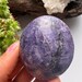 Lepidolite Palm Stone, Lepidolite, Pocket Stone, Lithium Mica, Palm ...