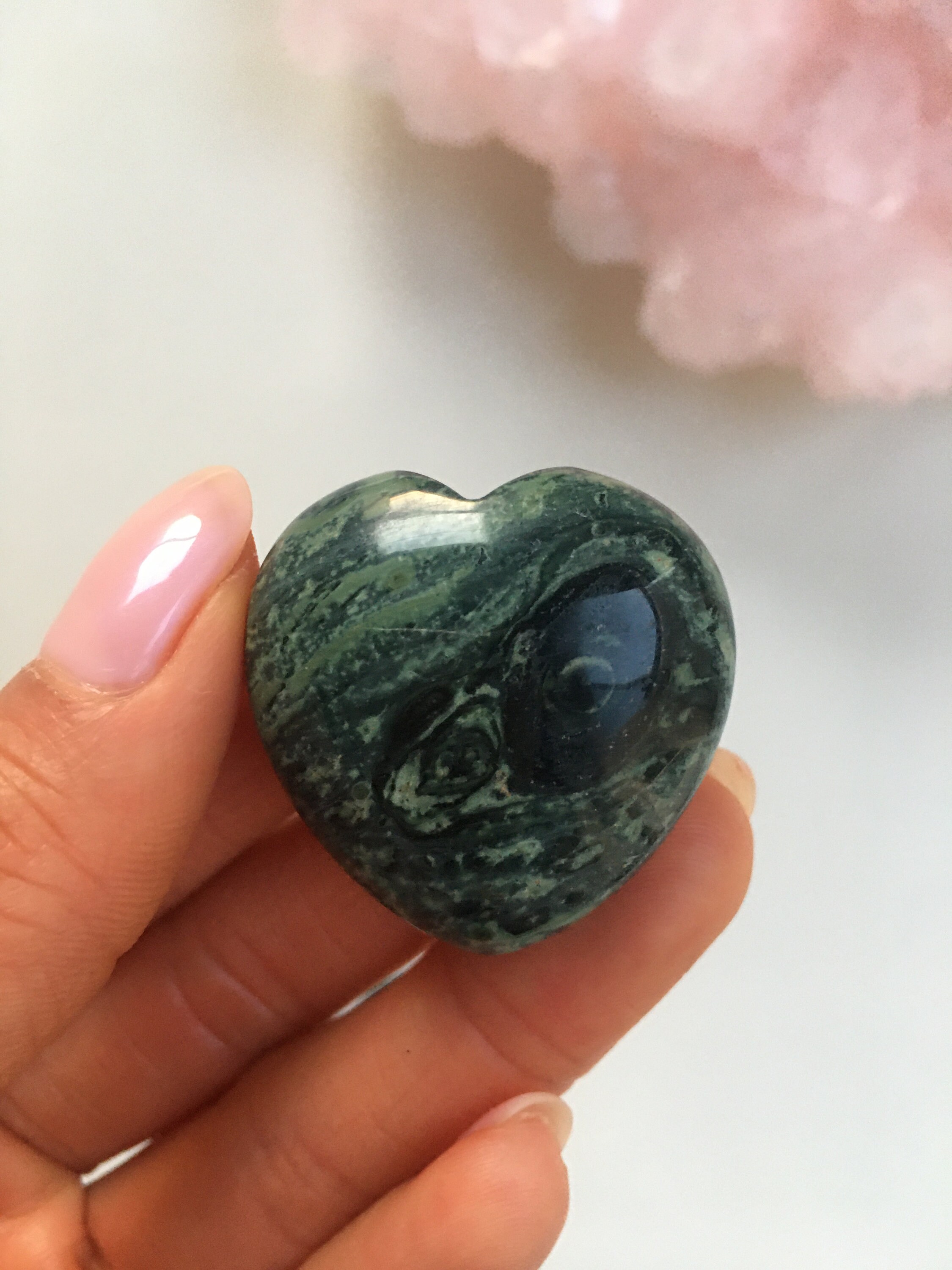 Kambaba Jasper Heart, Kambaba Jasper, Jasper Heart, Kambaba Stone ...