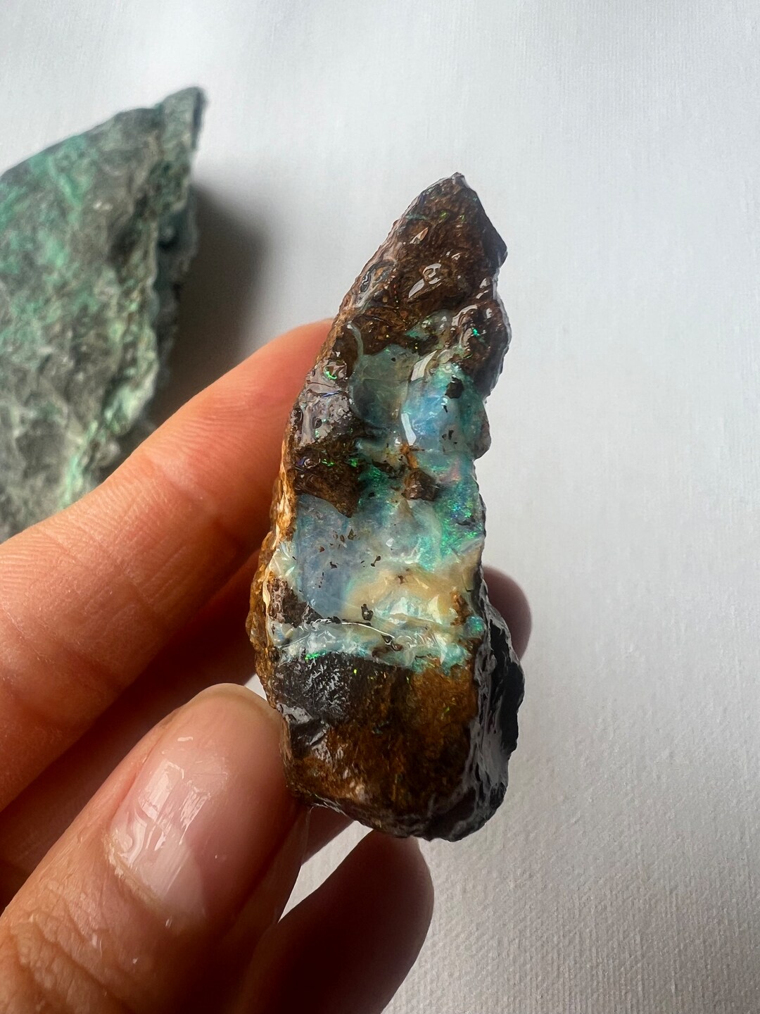Natural Australian Boulder Opal Specimen, Untreated Rough Opal, Healing ...