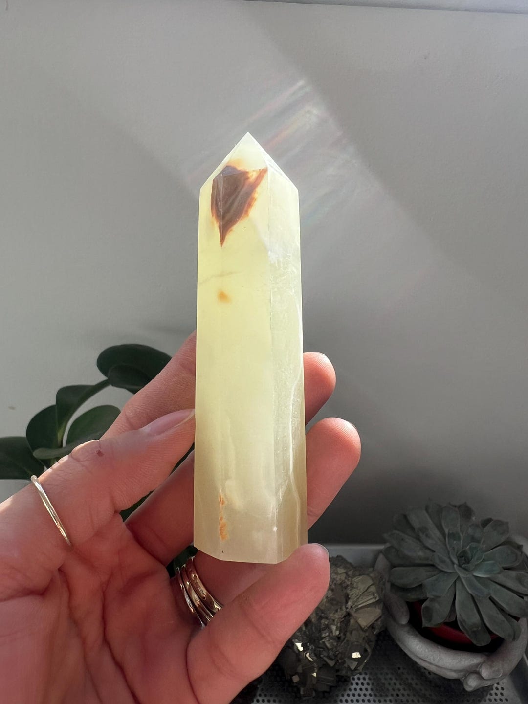 Banded Onyx Point, Rainbow Onyx, Banded Calcite, Polished Banded Onyx ...