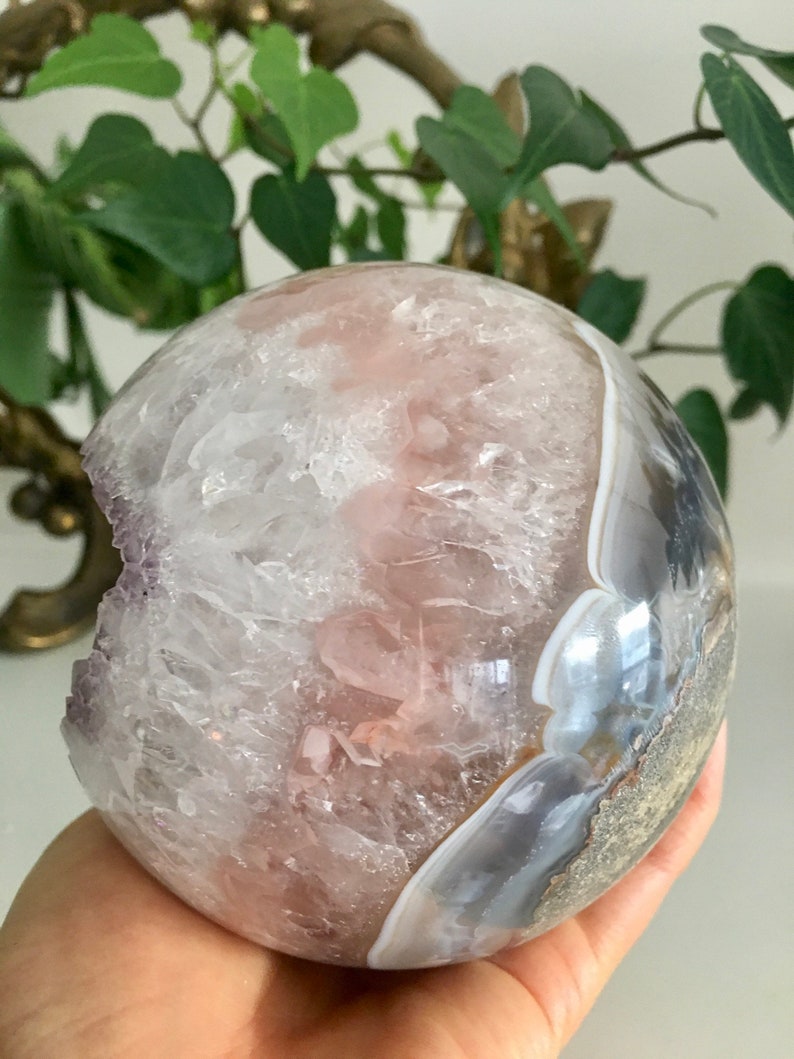 XL Lilac Amethyst Geode Sphere Amethyst Sphere Amethyst - Etsy Canada