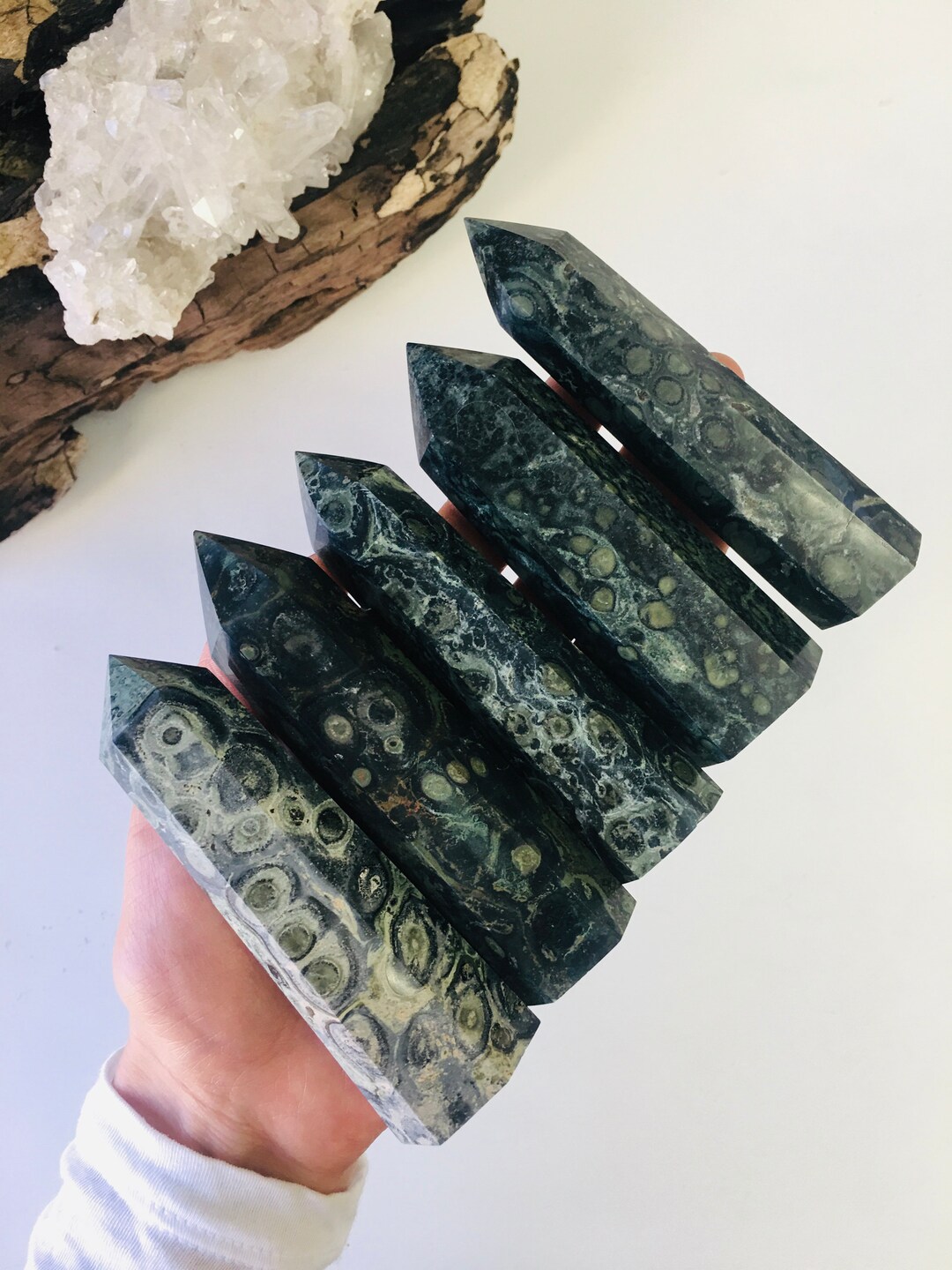 Polished Kambaba Jasper Tower, Natural Crystal Point - Etsy