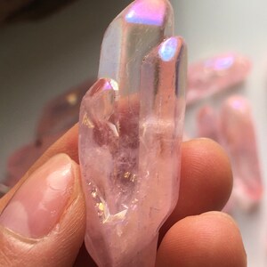 Pink Angel Aura Quartz Point, Pink Aura Quartz Point, Aura Quartz, Aura ...