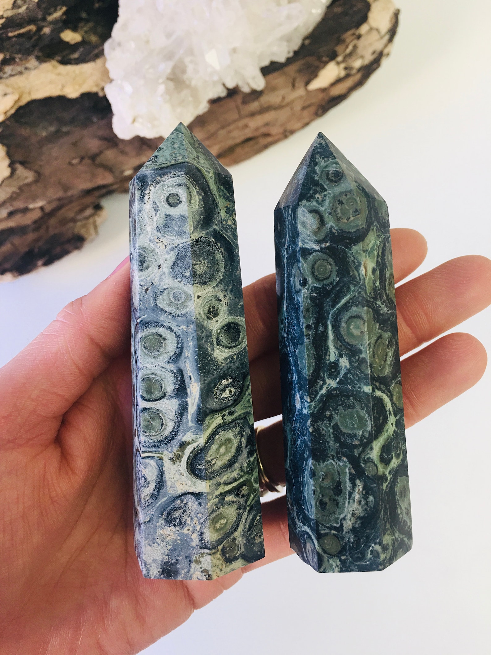 Polished Kambaba Jasper Tower, Natural Crystal Point - Etsy