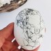 White Turquoise Palm Stone, White Turquoise, Howlite Palm Stone, Pocket ...