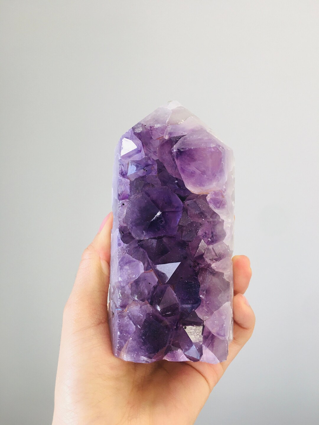 XL Amethyst Cluster Tower, Amethyst Tower, Amethyst Cluster, Deep ...