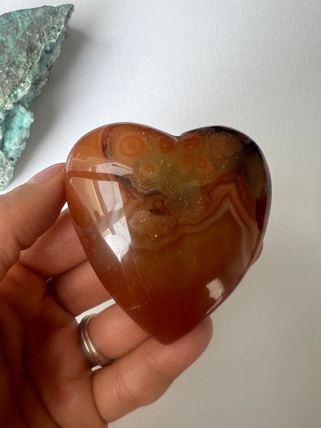 Sardonyx Heart, Top Quality Sardonyx Heart, Polished Sardonyx - Etsy