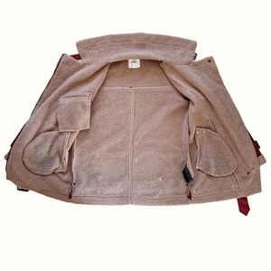 Vintage Red Flight Jacket | Bold Faux Leather & Fur Lining | Urban ...