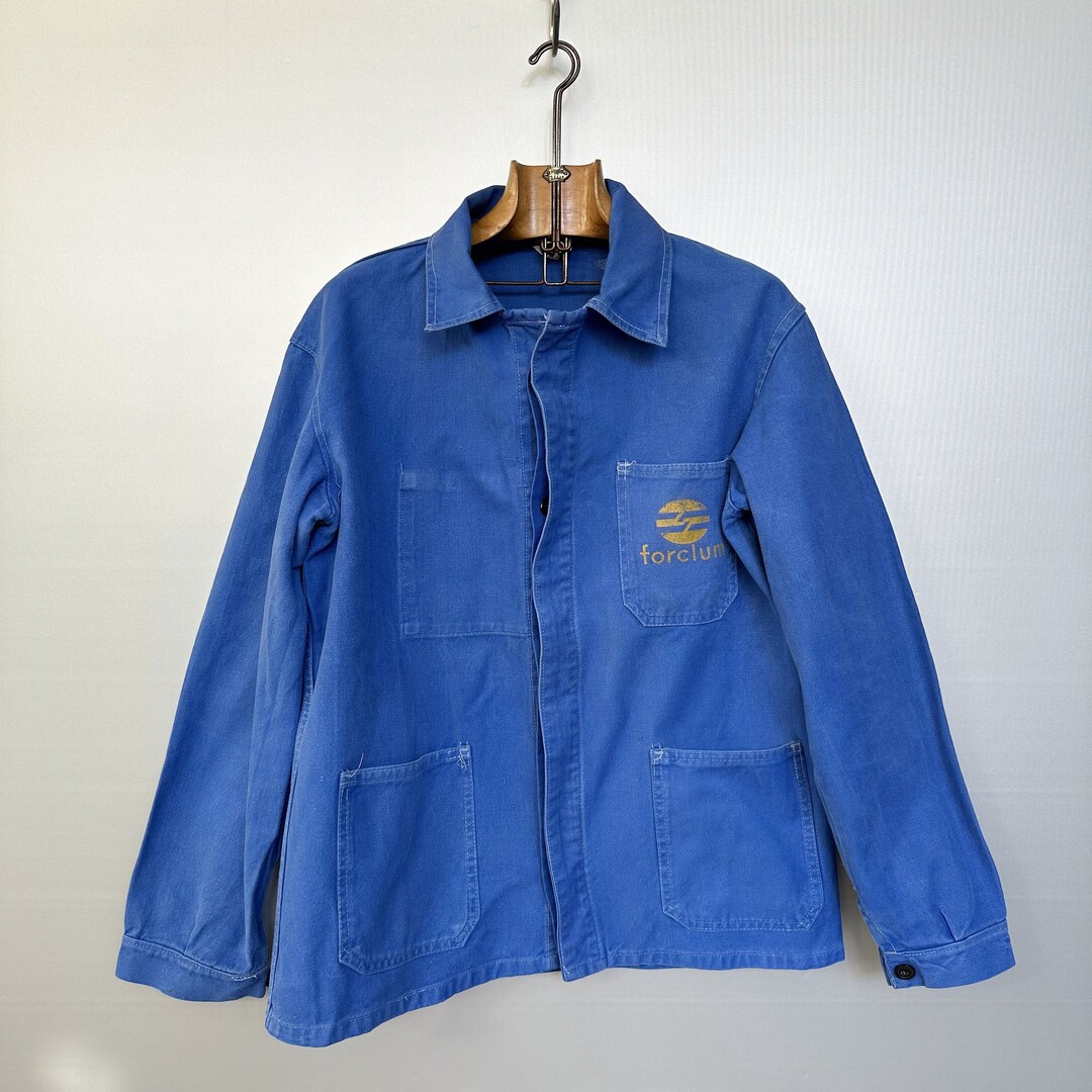 Vintage Blue Worker Jacket - Etsy